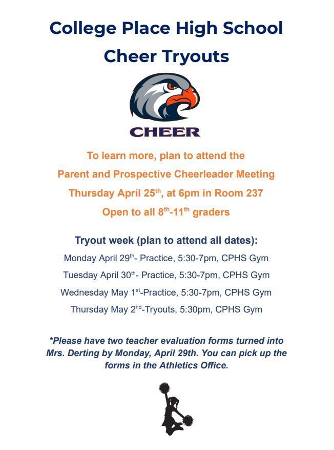 CPHS Cheer Tryouts for 2019-2020 Year | John Sager Middle School