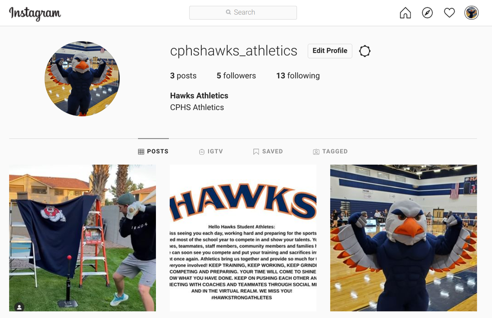 Hawks Athletics on Instagram! | College Place High School