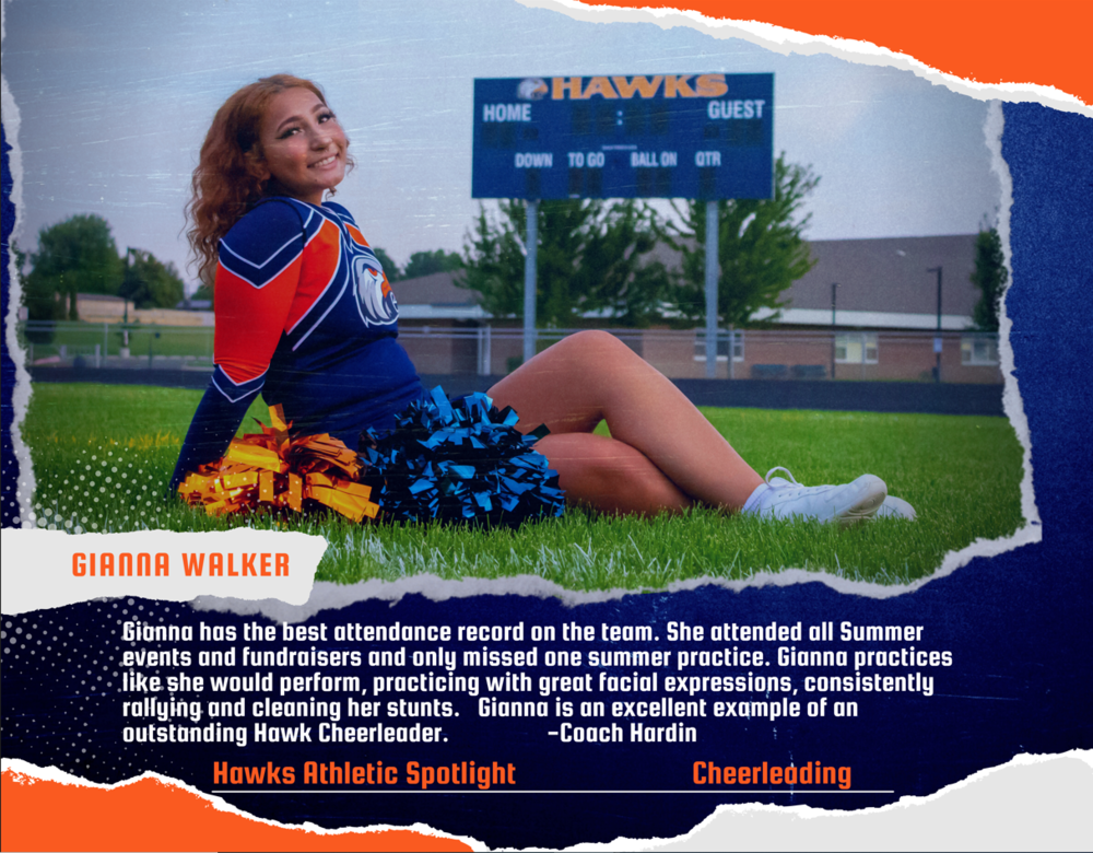 Hawks Athlete Spotlight - Cheer | College Place High School