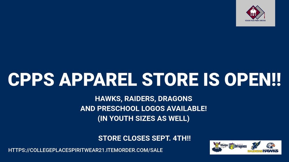 CPPS Apparel Store is OPEN! | District Office