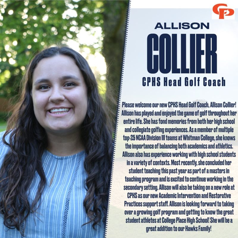 Hawks Name New Head Golf Coach | College Place High School